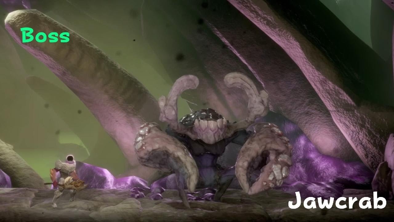 Grime ( PS5 4K ) Boss fight - Jawcrab - YouTube
