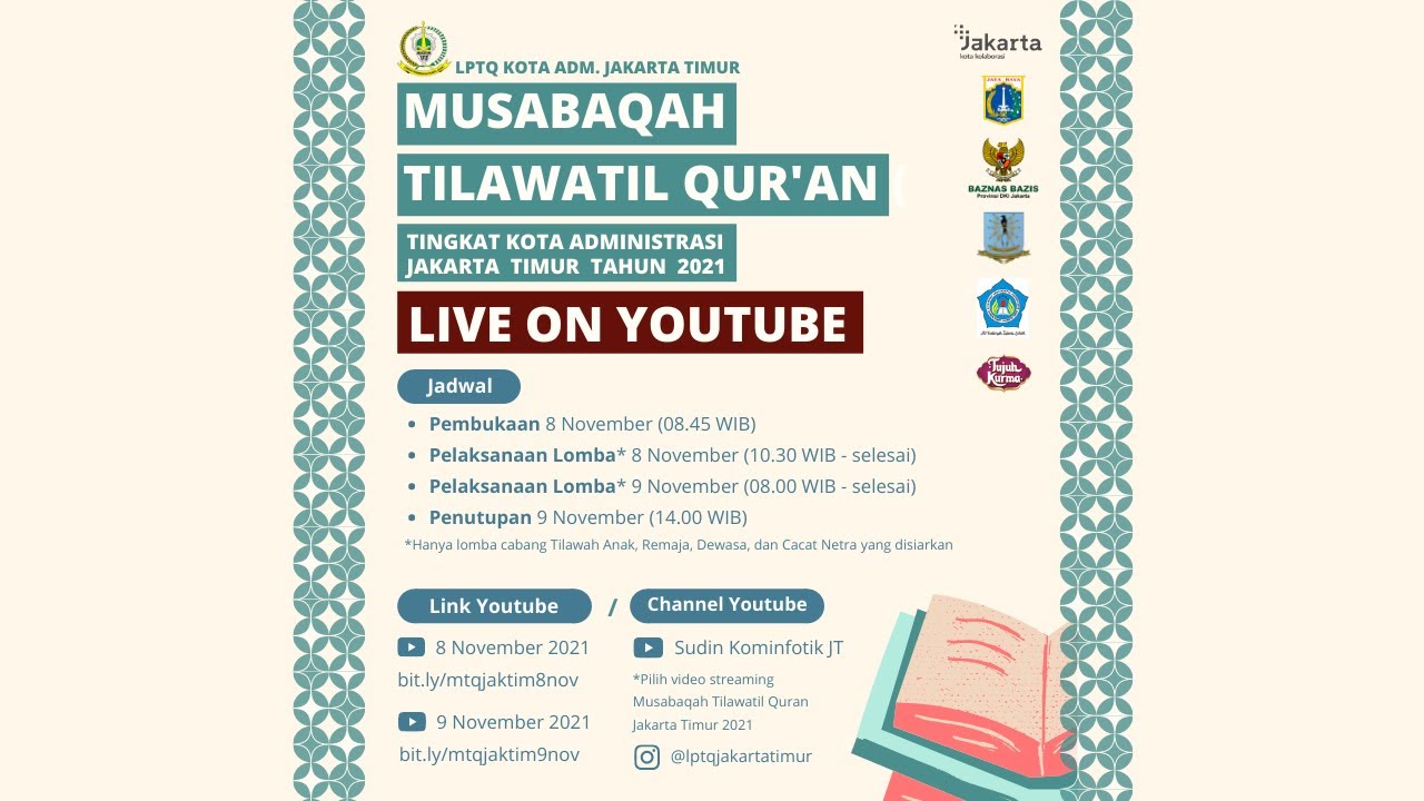 Musabaqah Tilawatil Quran (MTQ) Jakarta Timur 2021 - Hari Pertama - YouTube