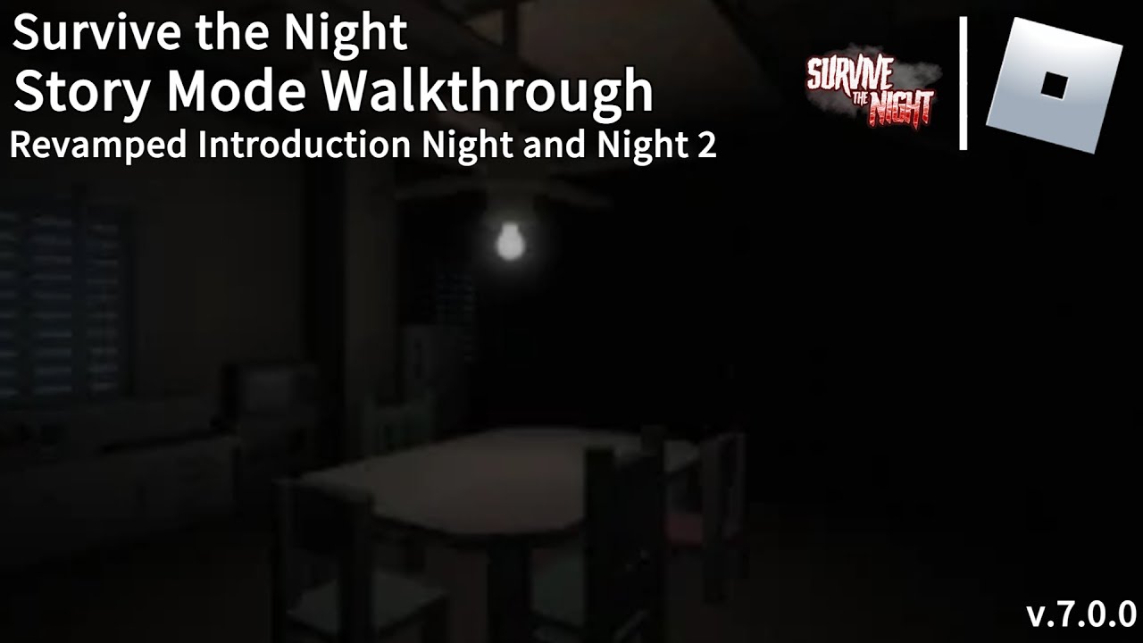 Roblox Survive the Night - Revamped Introduction Night and Revamped Night 2 Walkthrough - YouTube