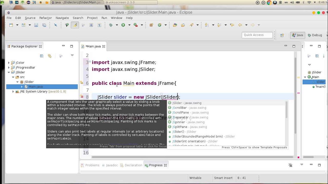 25 JAVA Swing GUI JSlider - YouTube
