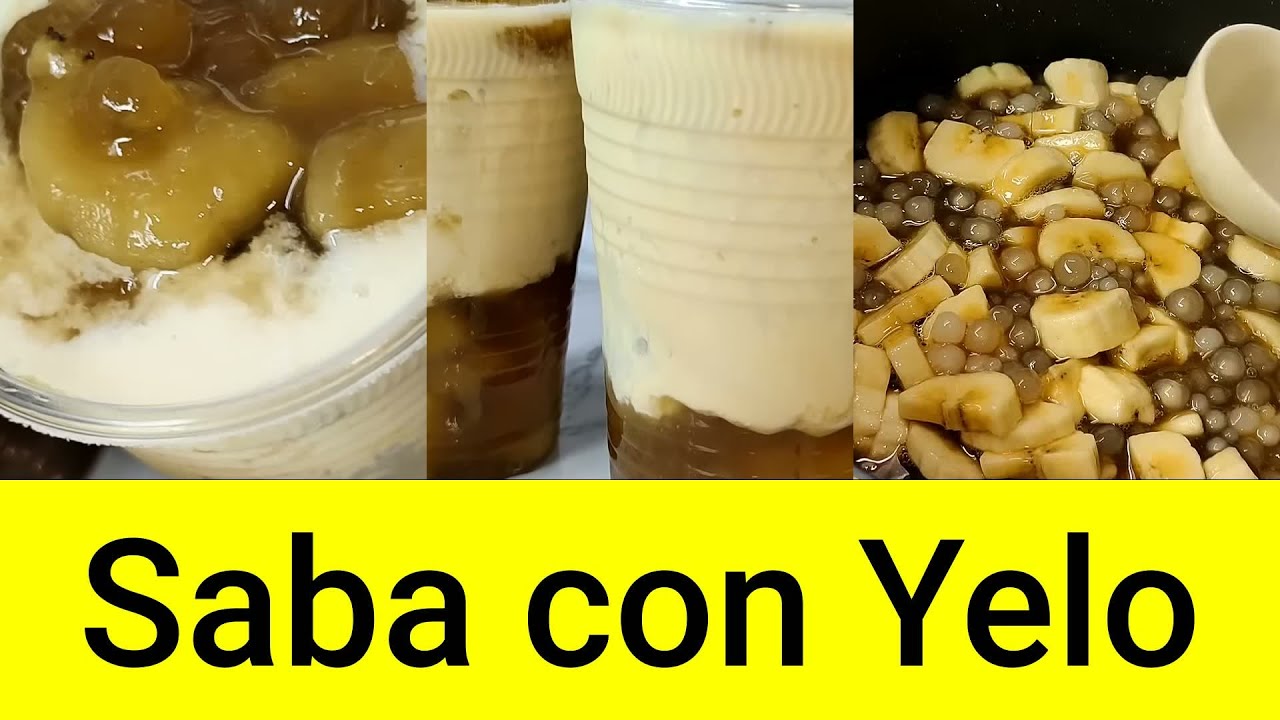 How To Make Viral Creamy Saba Con Yelo With Bananas Sago And Custard ...