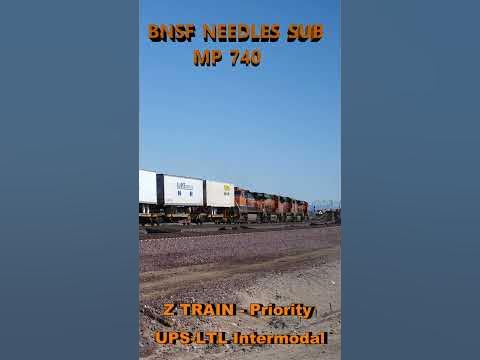 BNSF 8319 EB Z TRAIN MP 740 NEEDLES SUB #railfanning #shorts #bnsf - YouTube