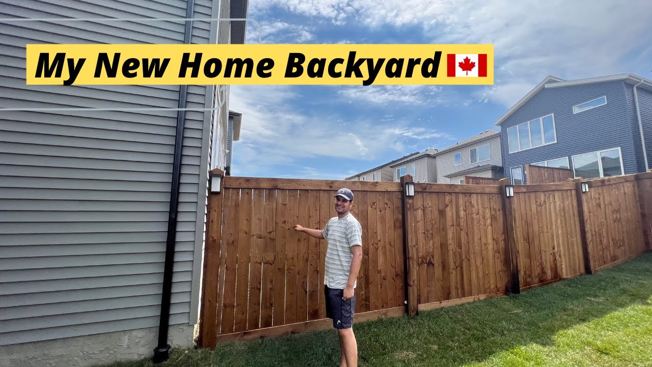 My First Home in Canada| My New $5000 Backyard Building Process| Canada ...