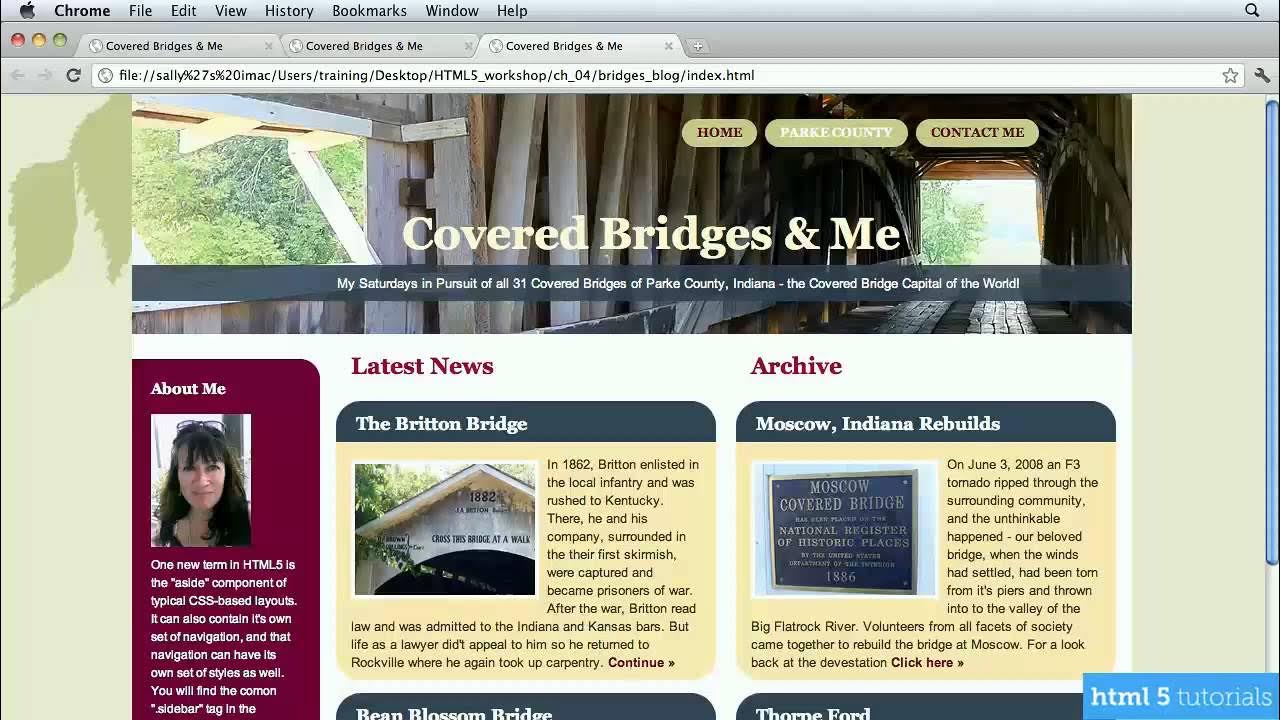 Creating a Simple Blog Design with HTML5 - YouTube