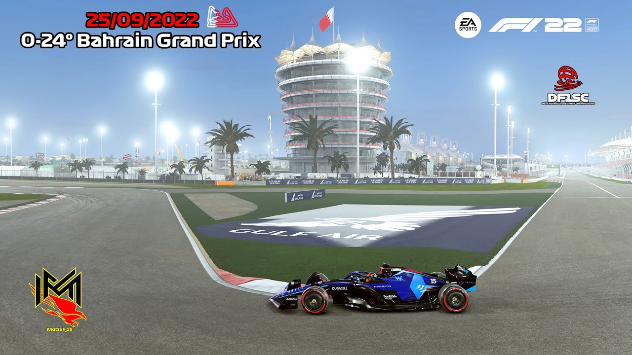 F1 22 DF1SC | PS | Season 11 | Round 0-24 | - 25/08/2022 - [ GP Bahrain ...