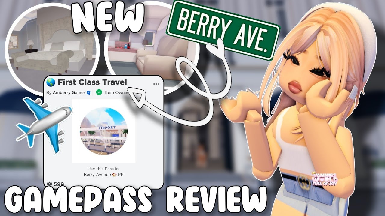 **FIRST CLASS TRAVEL GAMEPASS REVIEW** BERRY AVENUE ️ [BERRY AVENUE ...