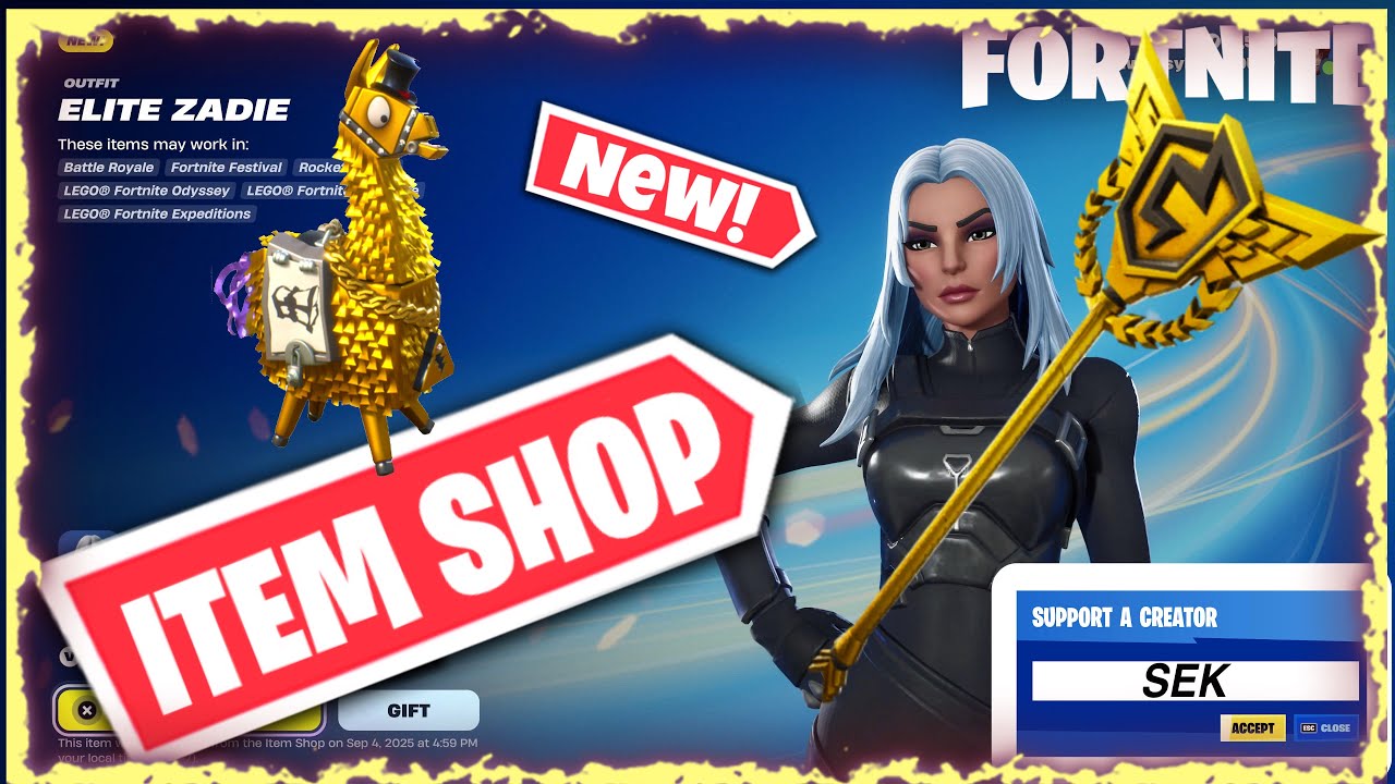 NEW { Elite Zadie } Skin Has Finally Arrived + More! Fortnite Item Shop ...