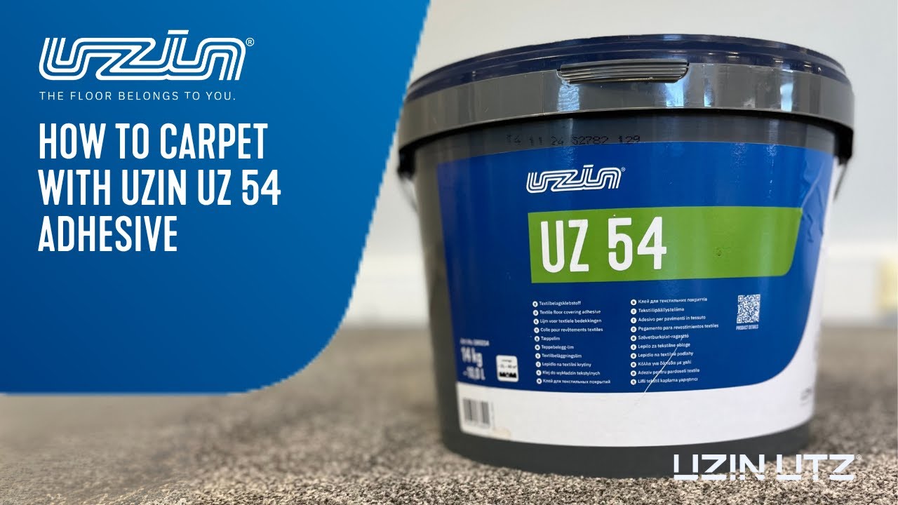 How to install carpet with UZIN UZ 54 adhesive - YouTube