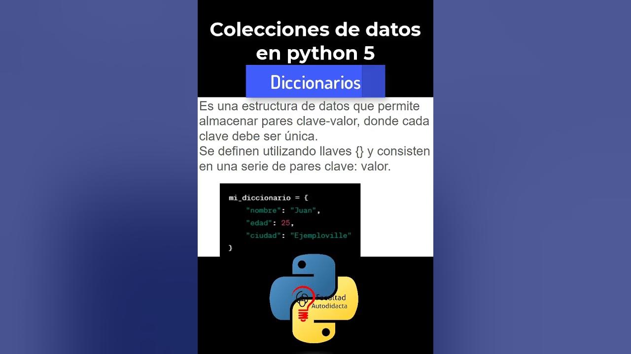 Colecciones de datos en python 5 #python #facultadautodidacta #pythonprogramming - YouTube