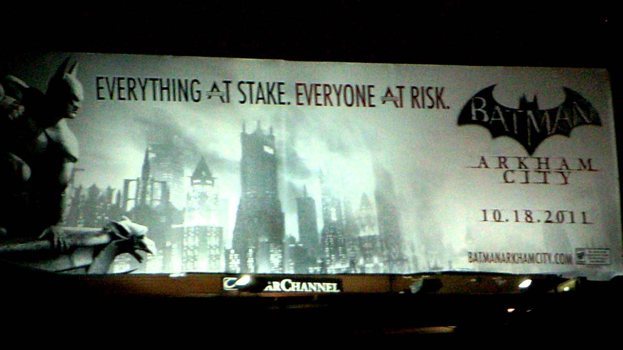 Batman Arkham City Billboard - YouTube