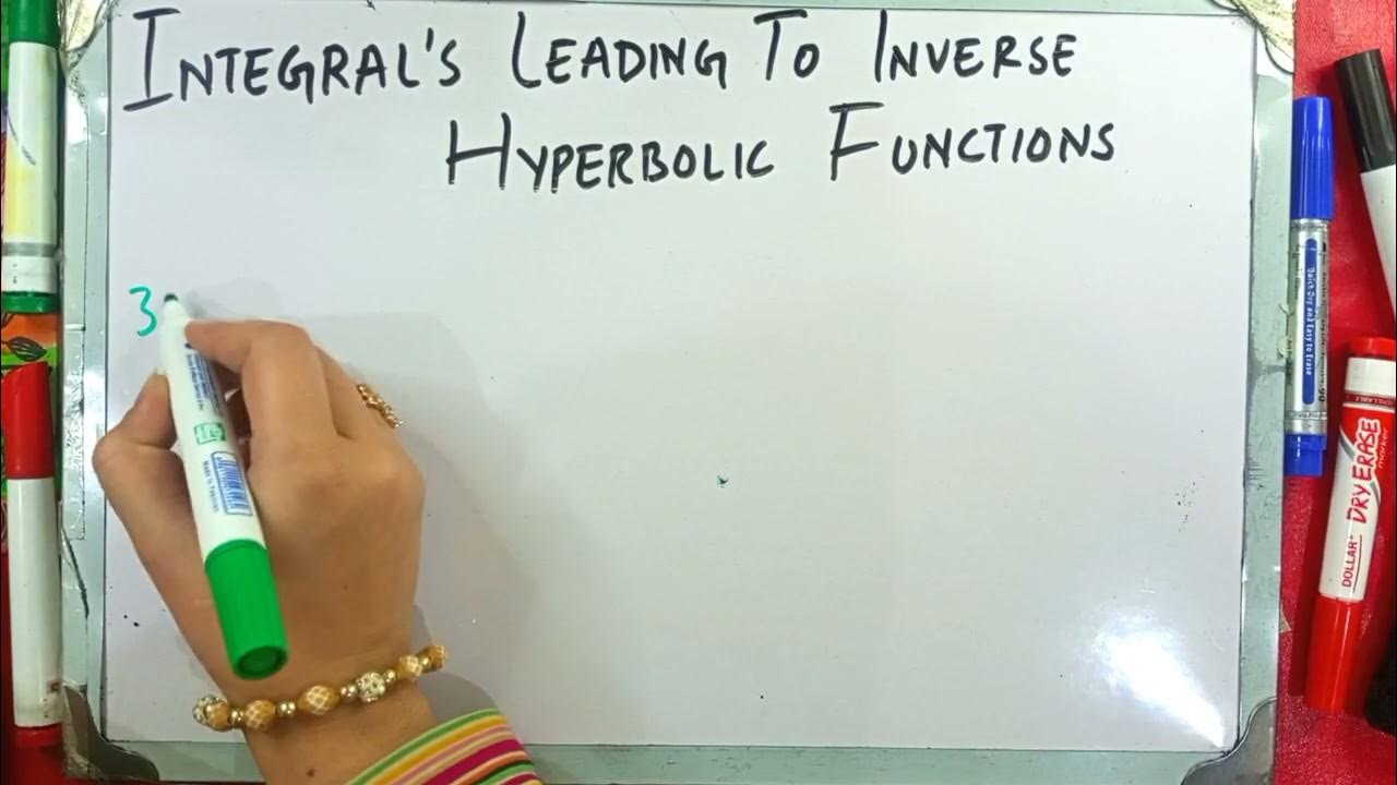 Integral's Leading to Inverse Hyperbolic function full explain exercise#7.8 ch7 Thomas calculus ...