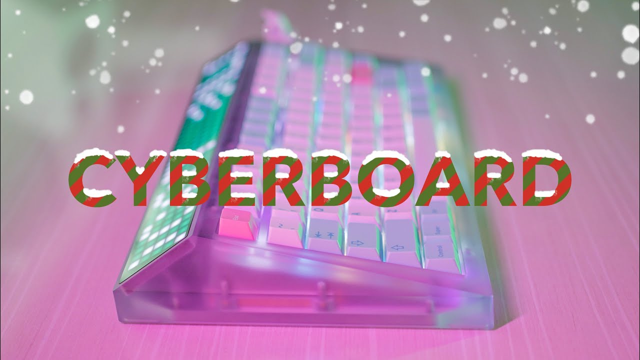 CYBERBOARD🎄Xmas Special Build & Typing Sounds | Ethereal Panda Switches ...