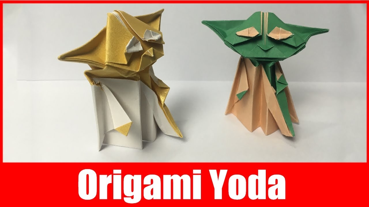 Yoda Origami | How to Make a Simple Master Yoda (Very Easy) | Star Wars ...