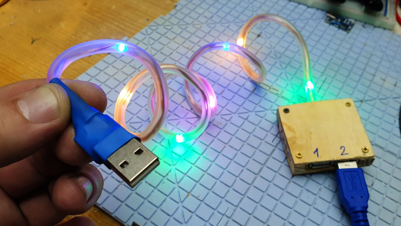 How to Make RGB LED Cable - DIY 2in1 USB - YouTube