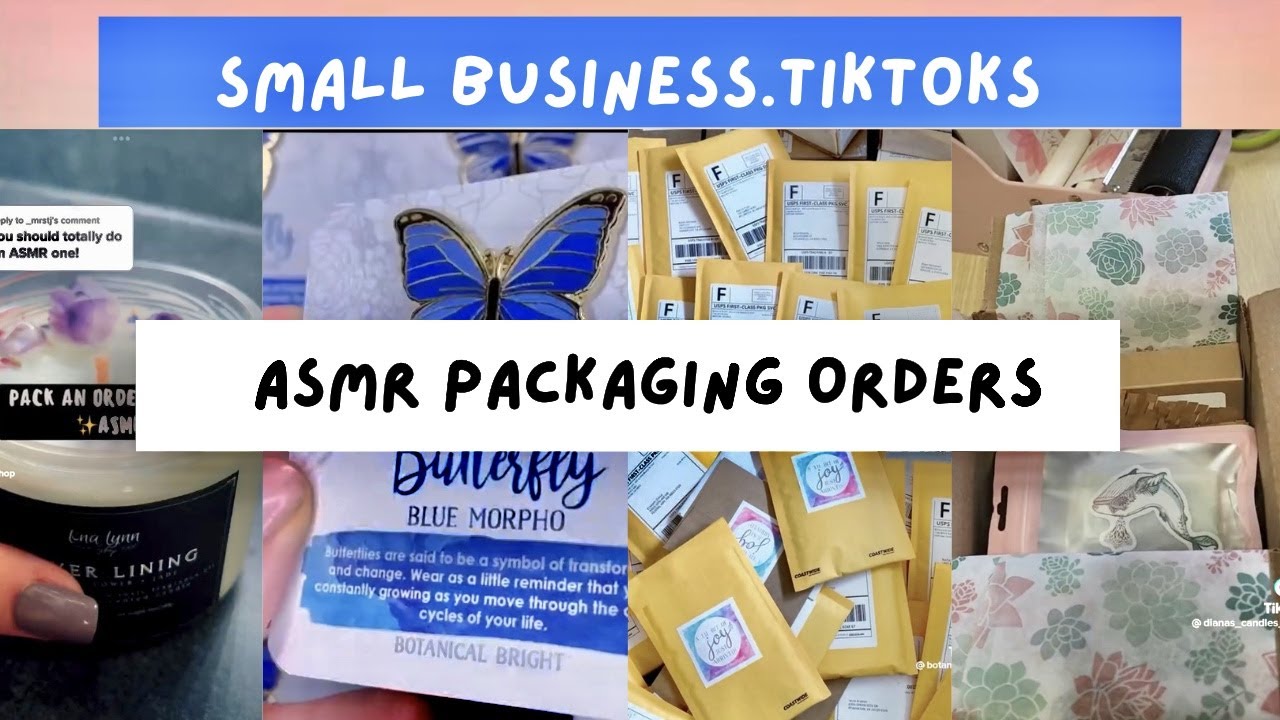 Asmr Packaging Orders!🤍Part:6 | Smallbusiness.tiktoks #smallbusiness # ...