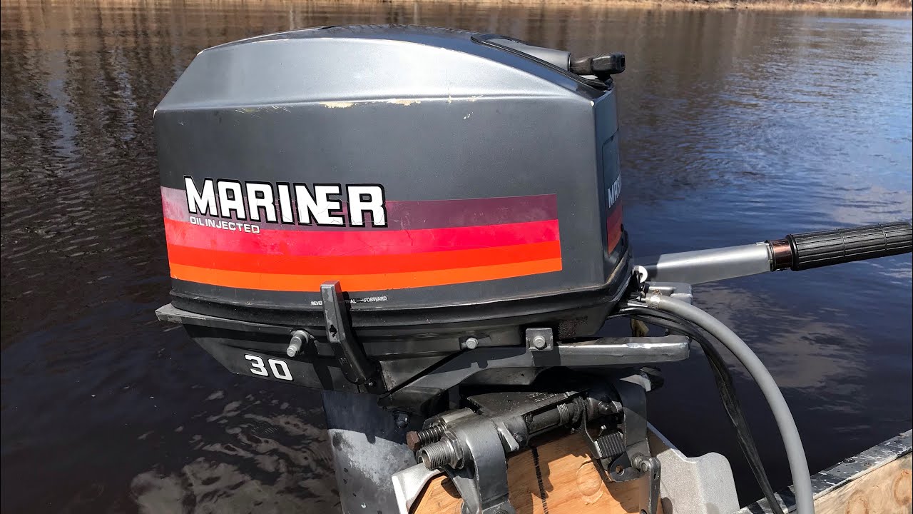 1987 mariner 30 hp outboard - YouTube