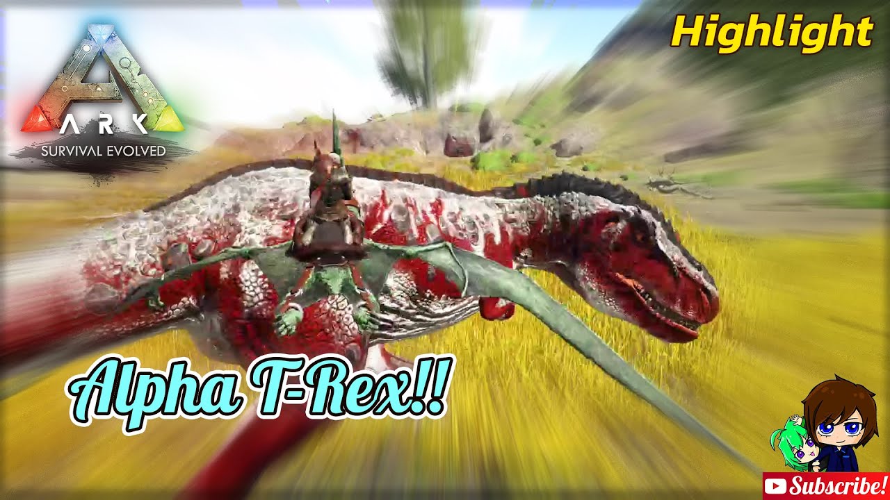 ไฮไลต์: ARK:RAGNAROK | สังหาร Alpha T-Rex | CloudyDragonTeam - YouTube