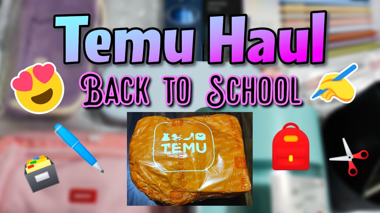 HAUL TEMU ITA Back To School 2023 2024 🎒 Temu Stationery Haul 💕 Tanta ...