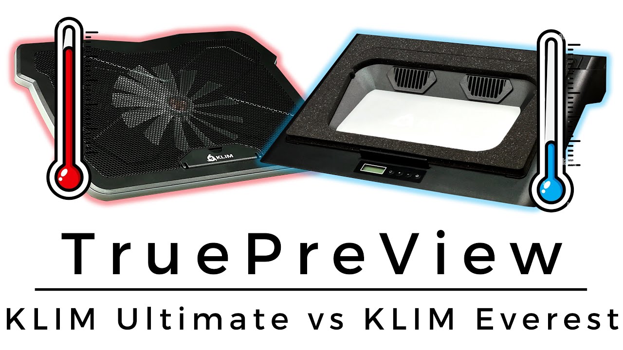 KLIM Everest vs KLIM Ultimate - Laptop Cooling Pad Comparison - YouTube