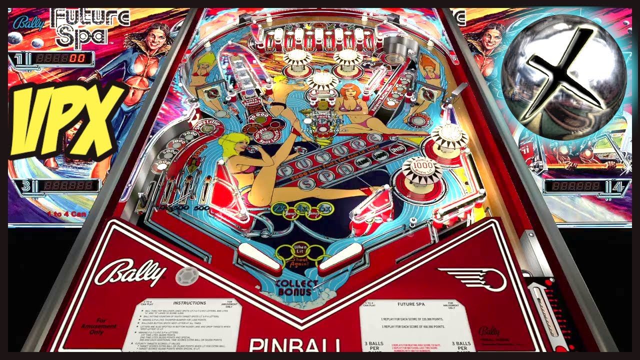 Future Spa VPX (Bally, 1979) | Visual Pinball X - YouTube