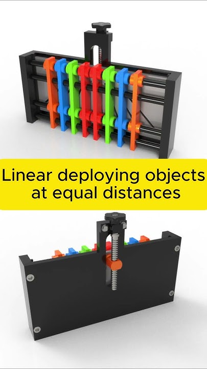 Linear deploying objects at equal distances #shorts #engine #motor #stering #engineering - YouTube