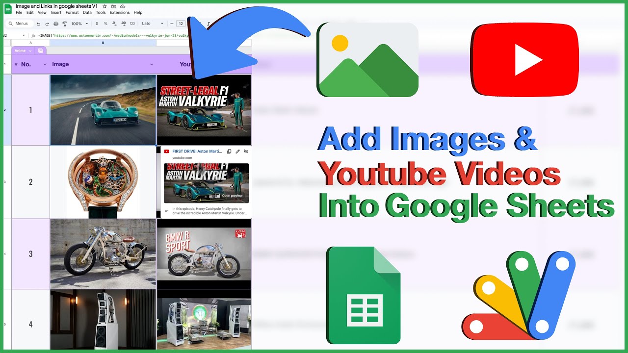 How to Embed Images & YouTube Videos in Google Sheets Using Apps Script ...
