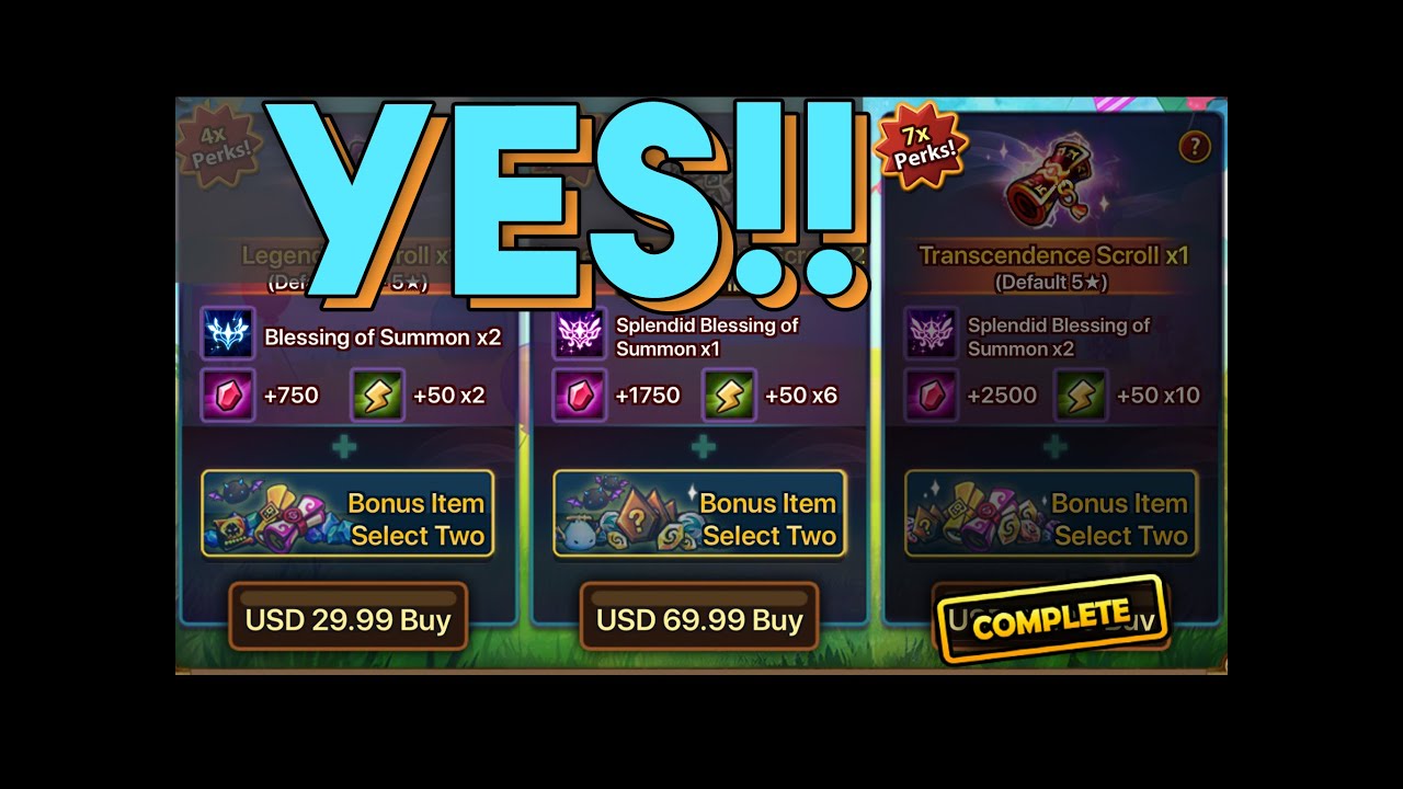 GAME CHANGER! Transcendence Scroll Summon + Runes from the 6th ...