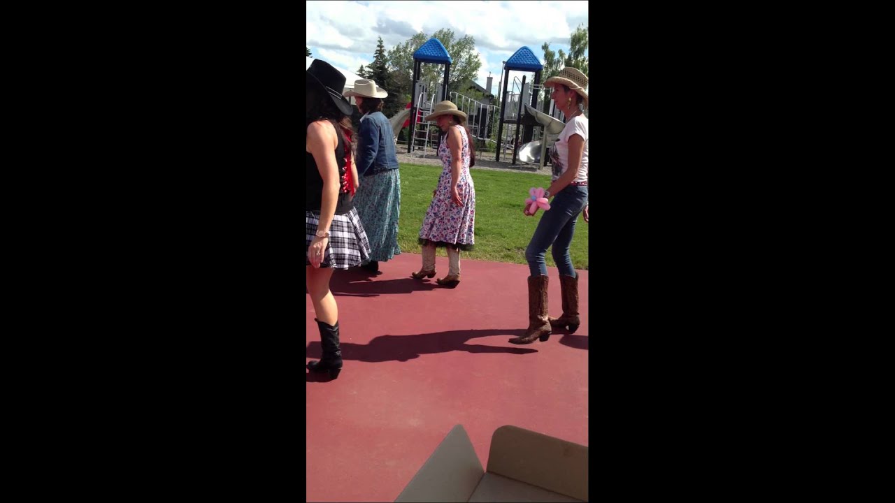 Stampede 2013 Line Dancing with Alberta Premier Alison Redford - YouTube