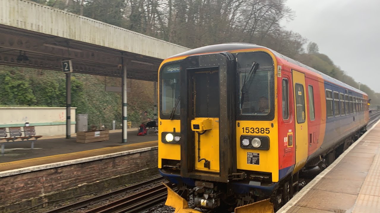 Class 153 speeds past Preston park - YouTube