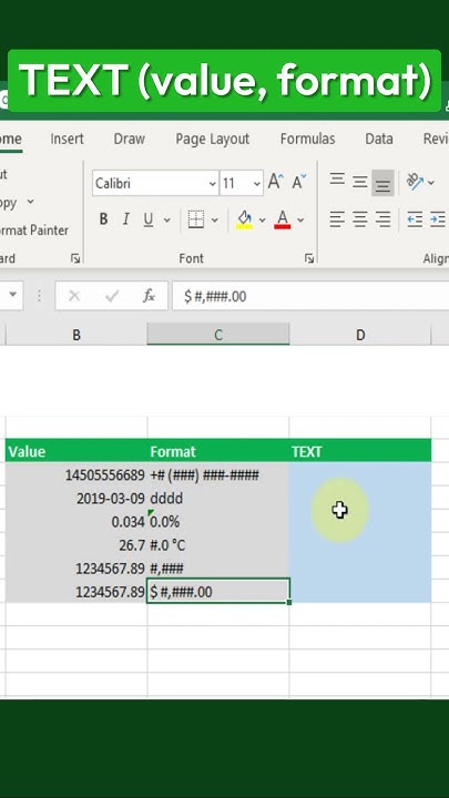 Format Numbers as TEXT with EXCEL's Powerful TEXT Function! - YouTube