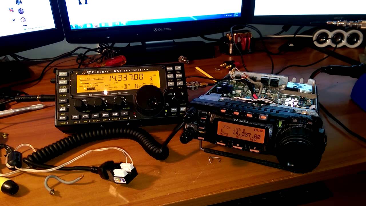 Using the FT-857 as an amplifier for the KX3 - YouTube