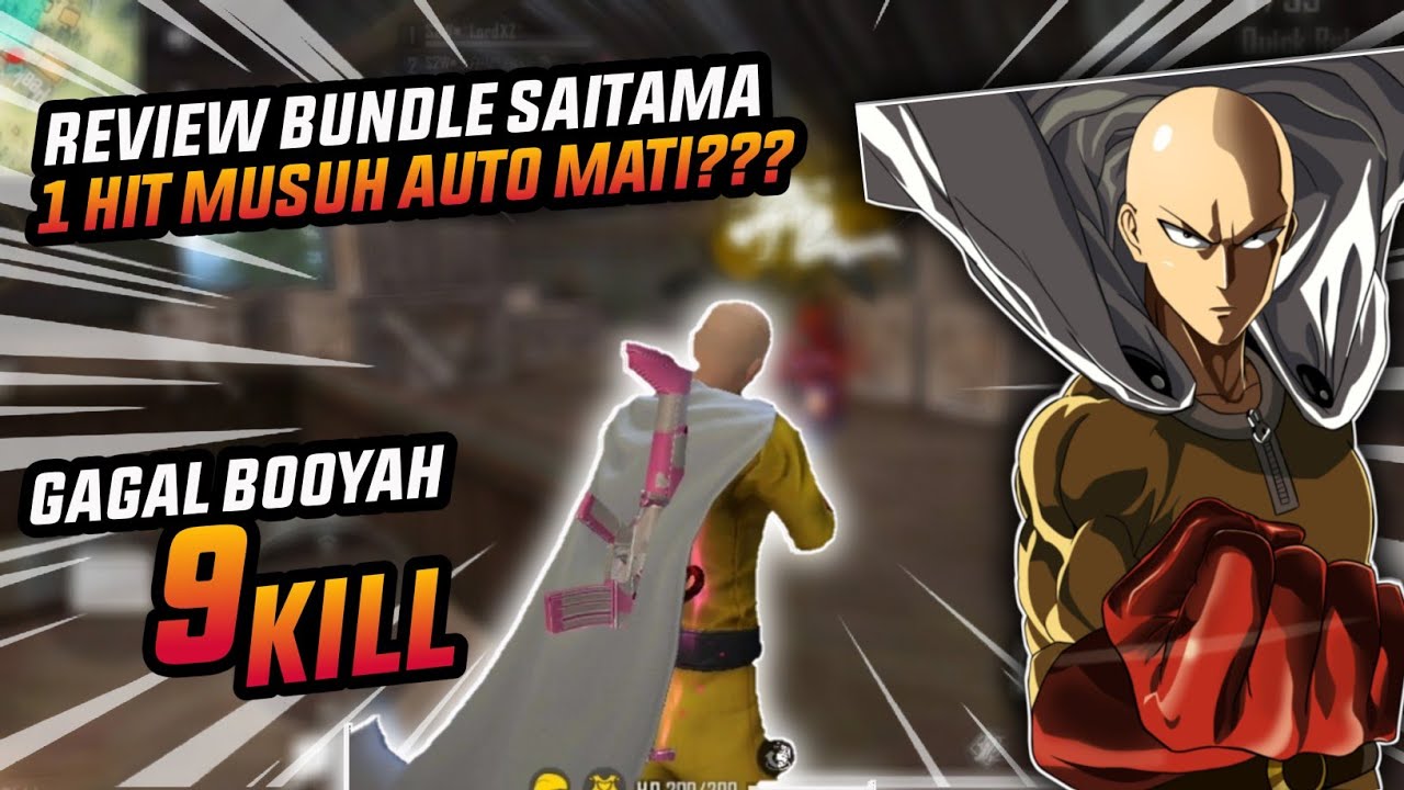 REVIEW BUNDLE SAITAMA, 1 HIT MUSUH AUTO MATI?!!! GAGAL BOOYAH MOMEN ...