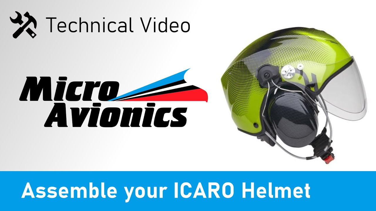 Fitting your MicroAvionics paramotor PPG headset to an Icaro helmet ...