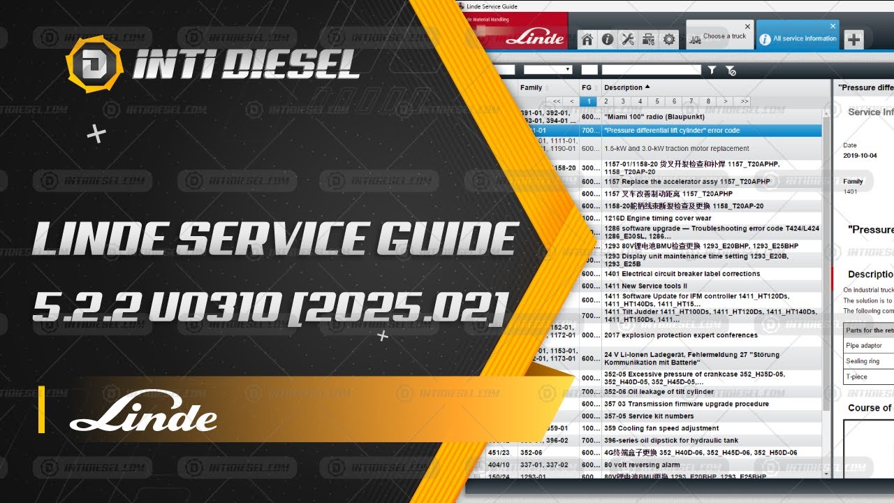 Activación de LINDE SERVICE GUIDE 5.2.2 U0310 [2025.02] - YouTube