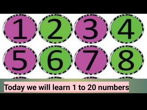 Number names | Number Names 1- 20 | Number spelling | Learn Numbers ...