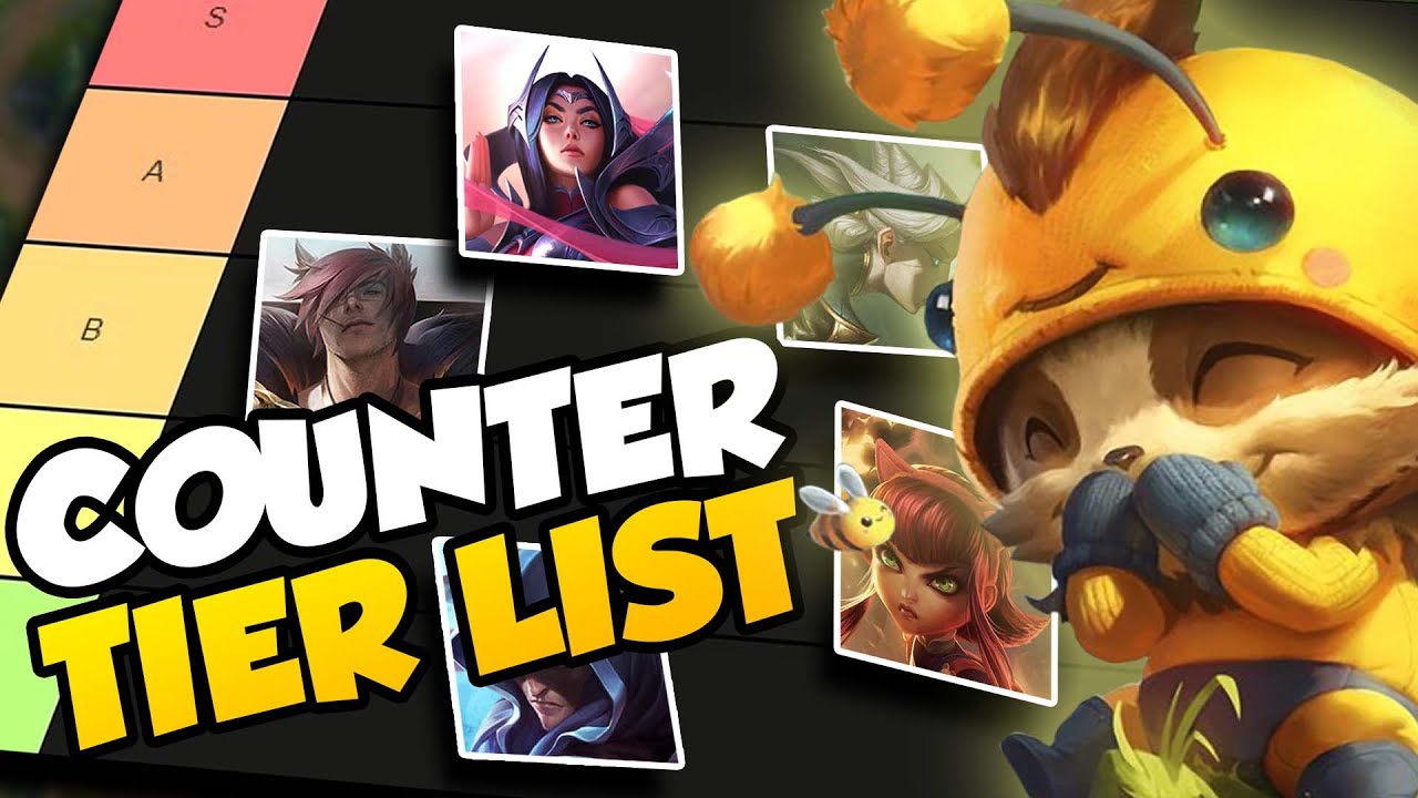 THE ULTIMATE TEEMO COUNTER TIER LIST - League of Legends - YouTube