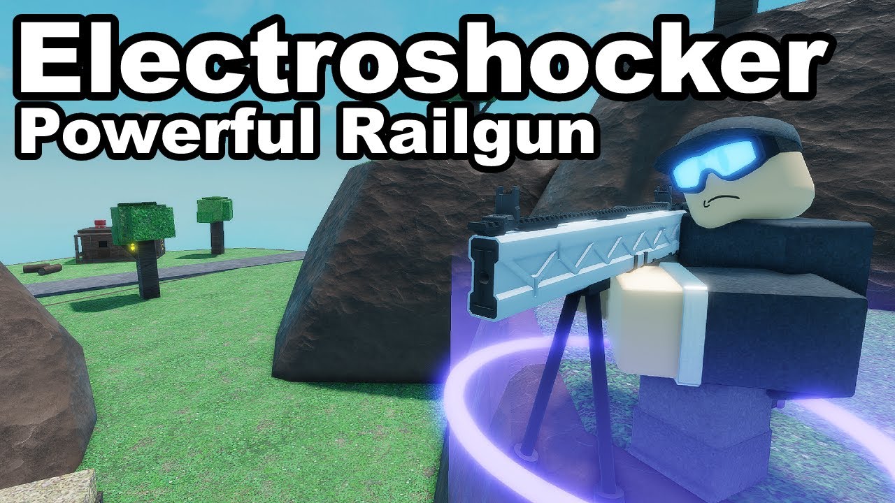 Electroshocker - Powerful Railgun Admin Tower│NPC Tower Defense - YouTube