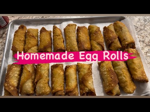 How to make egg rolls / Homemade egg rolls / Cooking egg rolls / DIY ...