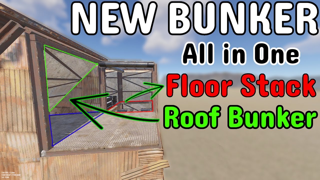 THE BEST NEW RUST BUNKER BASE DESIGN | ALL IN ONE BUNKER - YouTube