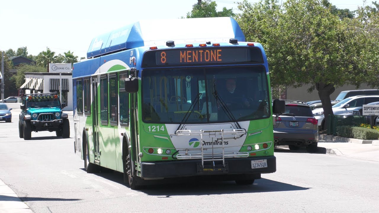 Omnitrans - New Flyer C40LFR Route 8 #1214 - YouTube