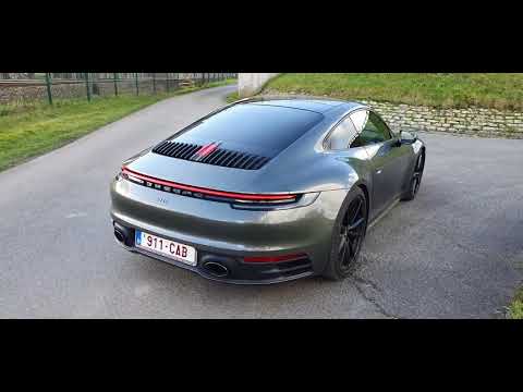 Porsche 992 lowered with H R Sport Springs720P HD1 - YouTube