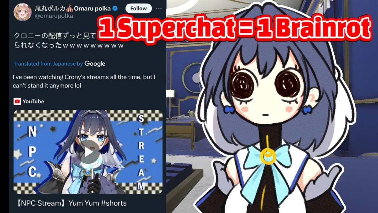 Kronii Rots Everyone's Brain with NPC Stream... 【Kronii / Hololive EN ...