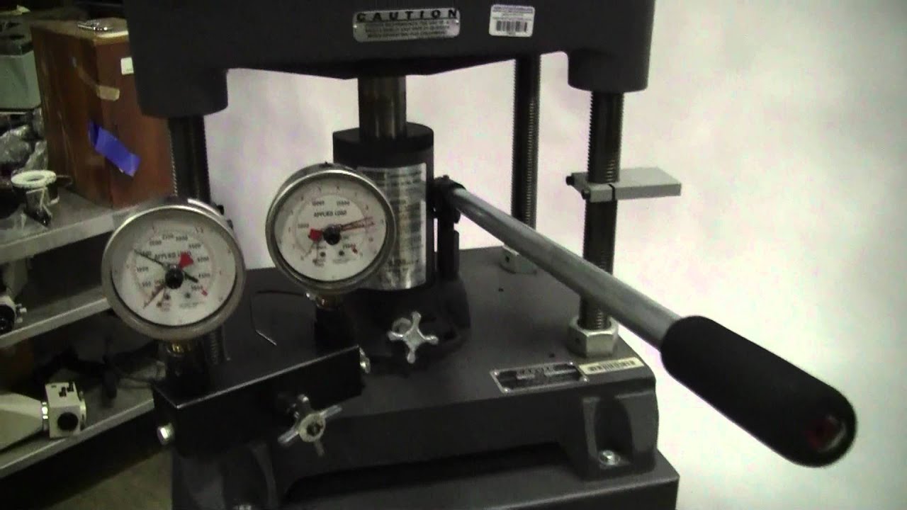 Carver Hydraulic Press 12 Ton - YouTube