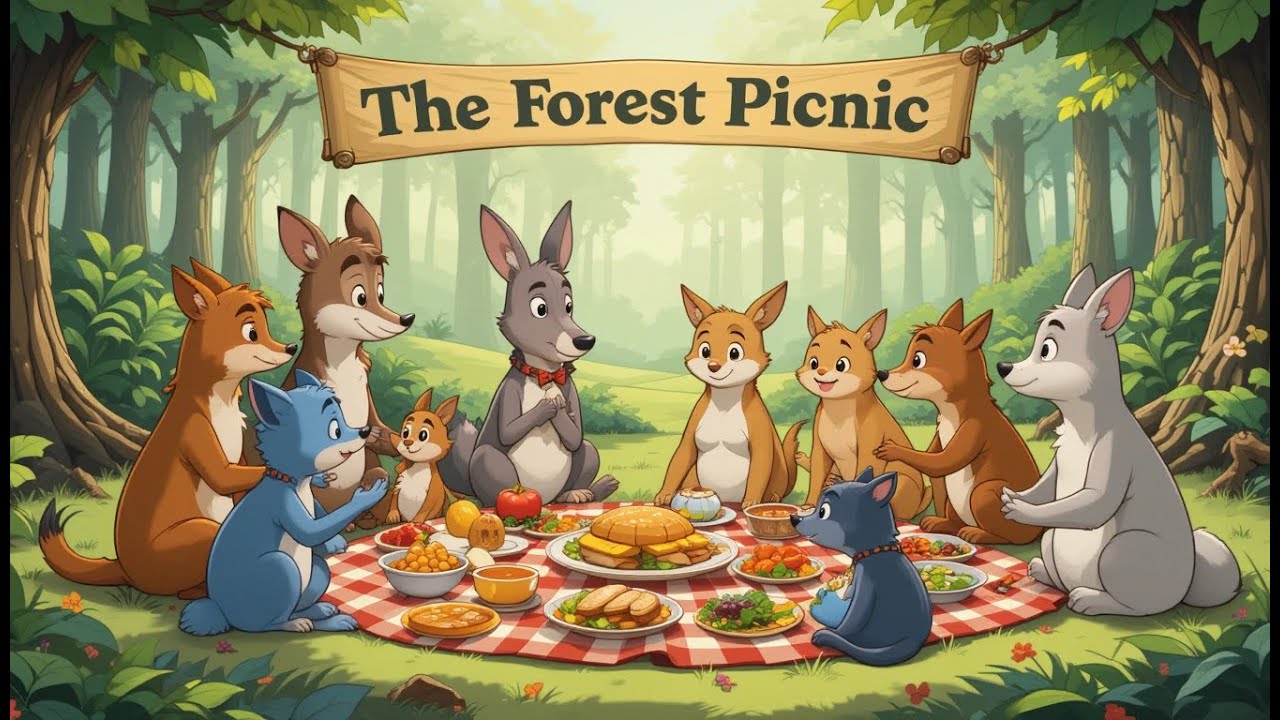 The Forest Animal's Picnic: Adventure! A Fun Story for Kids - YouTube