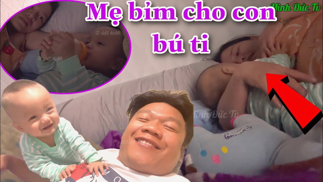 Mẹ bỉm sữa cho con bú # con trai tự nhiên đòi bú ti mẹ - YouTube