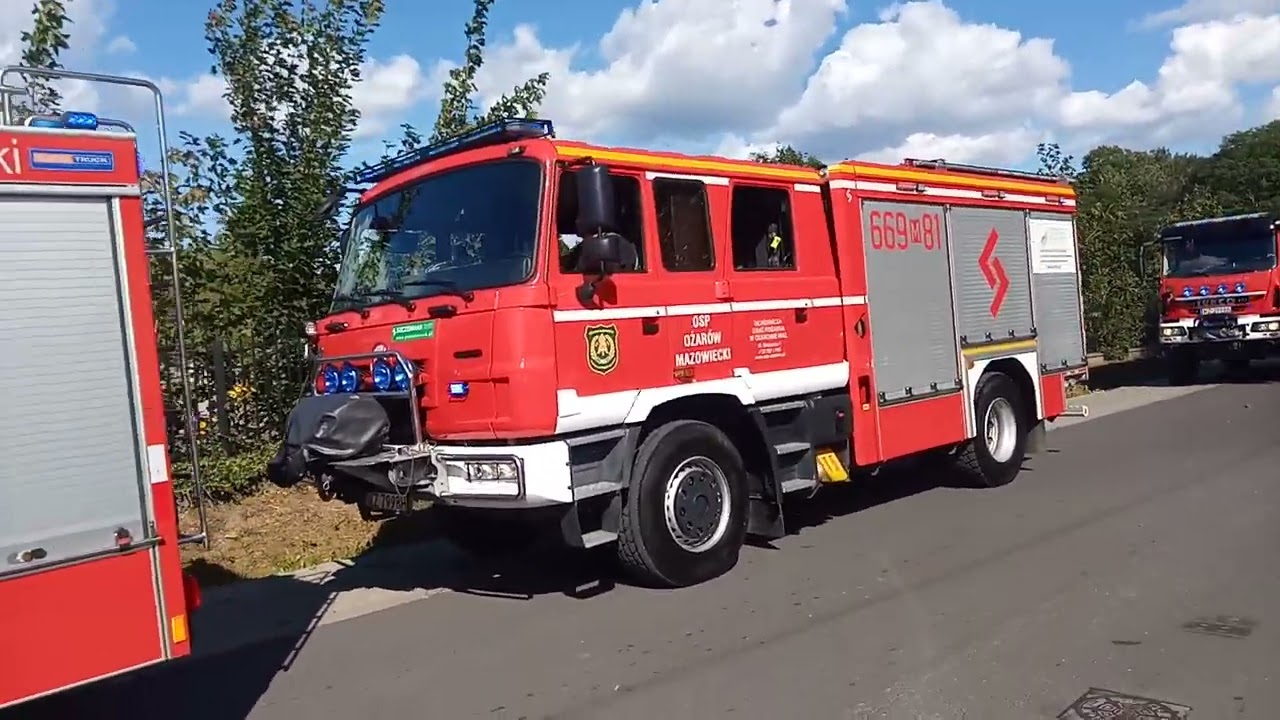 OSP OŻARÓW MAZ. POGRZEB - YouTube