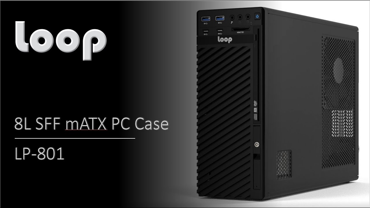 Brilliant SFF mATX PC Case - Loop International - LP 801 - 8 Litre ...