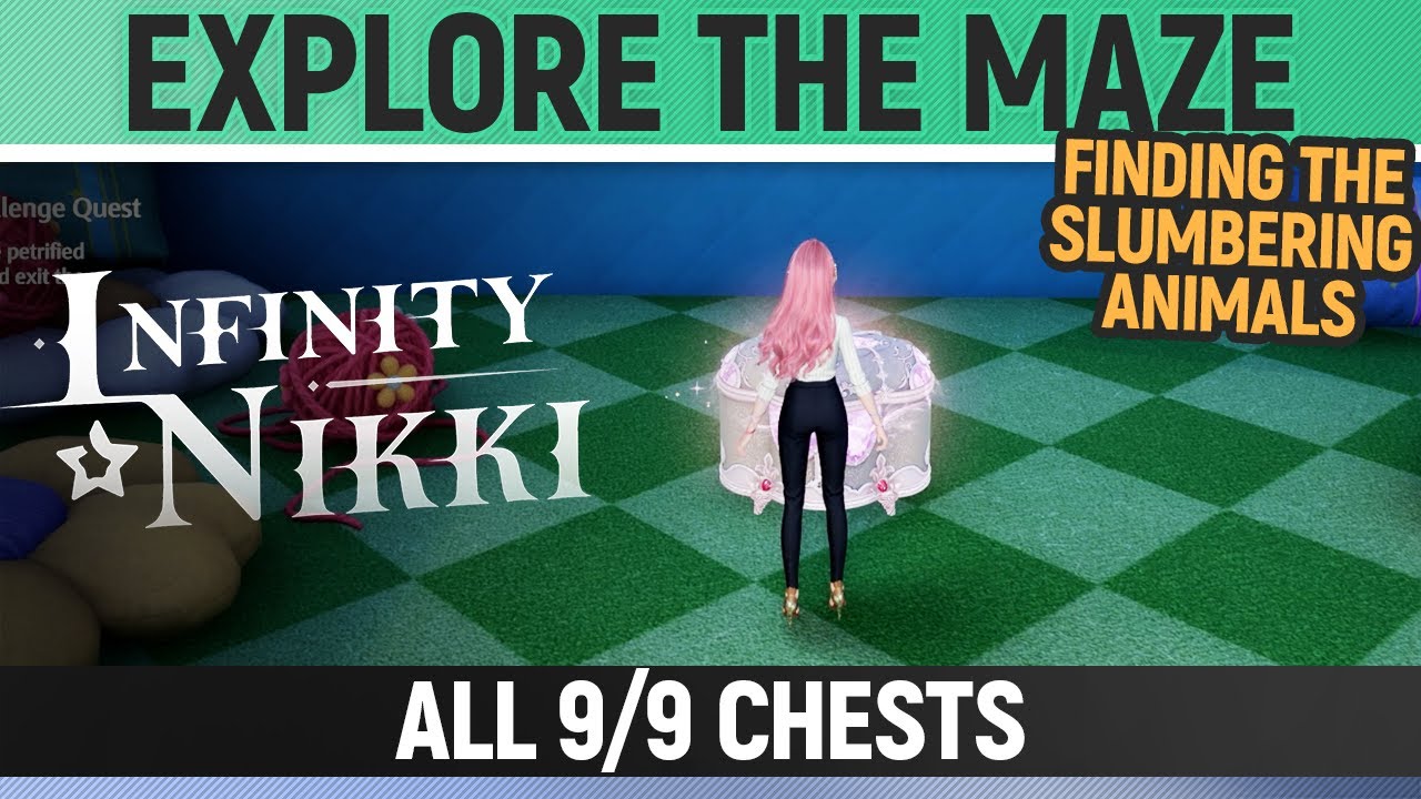 Infinity Nikki - Explore the Maze - All 9 Chests - Finding the ...