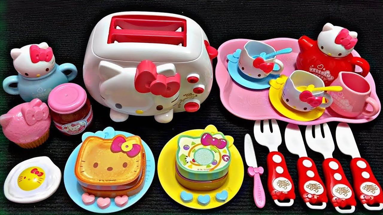 Hello Kitty Breakfast Set Satisfying with Unboxing Compilation Toys ...
