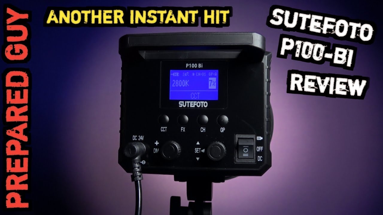 SUTEFOTO P100-bi Studio light REVIEW - YouTube